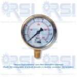 MANOMETRO DEWIT, CARATULA DE 2 1/2" OD CONEXION INFERIOR DE BRONCE 1/4" NPT, RANGO DE 0-200 PSI ...