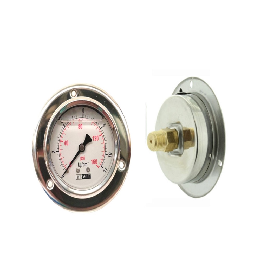 MANOMETRO DEWIT, CARATULA DE 2 1/2" OD CONEXION POSTERIOR DE BRONCE 1/4" NPT, RANGO DE 0-150 PSI ...