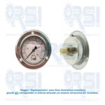 MANOMETRO DEWIT, CARATULA DE 2 1/2" OD CONEXION POSTERIOR DE BRONCE 1/4" NPT, RANGO DE 0-200 PSI ...